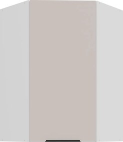 COMO | horní kuchyňská skříňka 60x60 GN-90 1F (45°) rohová s policemi | 60x60 cm | VYSOKÁ | bílá/kašmír