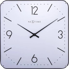 Designové nástěnné hodiny 3174 nextime square dome 35cm