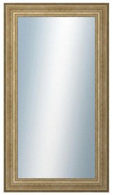 DANTIK - Zarámované zrcadlo - rozměr s rámem cca 50x90 cm z lišty HRAD stříbrná patina (2823)