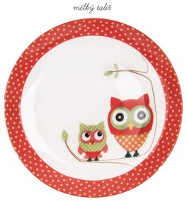 3dílný dětský porcelánový jídelní set Orion Owl