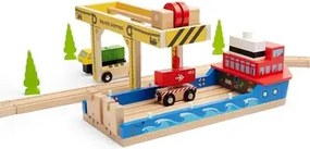 Bigjigs Rail Dřevěný Portálový jeřáb / od 3 let