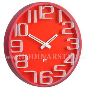 Designové nástěnné hodiny Future Time FT8010RD Numbers 30cm