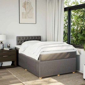 Box spring postel s matrací taupe 120x190 cm textil 3289706