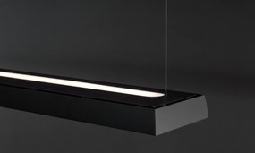 Závěsná lampa Slim Box Suspended Double LED 3000K s opálovým difuzorem ovládání osvětlení Dali hliník