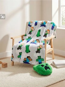 Sinsay - 2balení Minecraft deka s ohřívačem na nohy - zelená