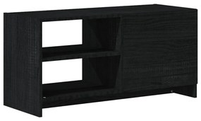 TV stolek černý 80 x 31 x 39 cm masivní borové dřevo