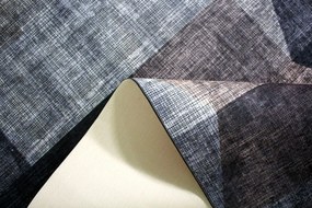 BE Koberec Porte 2032 Koło GREY - šedý kulatý Rozměr: 80 cm