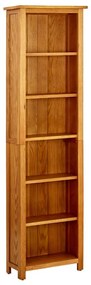 Knihovna se 6 policemi 52x22x180 cm masivní dubové dřevo,  331742 HangarStore.cz