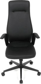 Kancelářské křeslo KA-T8325 BK, synchronní mechanismus, černá ekokůže (66 x 62) cm