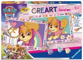 RAVENSBURGER CreArt Malování podle čísel Tlapková patrola: Sky / od 5