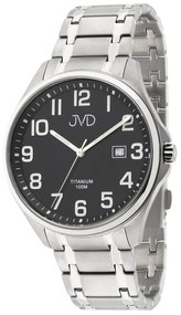 Pánské přehledné čitelné titanové náramkové hodinky JVD JE2001.3 - 10ATM