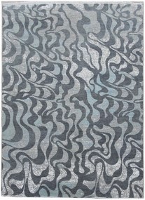 Diamond Carpets koberce Ručně vázaný kusový koberec Diamond DC-M1 Grey/aqua ROZMĚR: 160x230