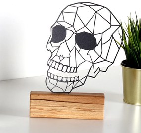 Kovová dekorace Skull 29 cm černá