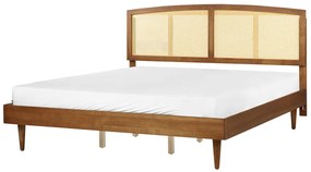 Dřevěná postel 180 x 200 cm ze světlého dřeva VARZY Beliani
