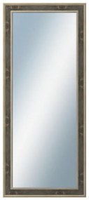 DANTIK - Zarámované zrcadlo - rozměr s rámem cca 60x140 cm z lišty TOOTH zlato černá (2780)