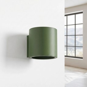 Sollux Lighting Nástěnné svítidlo ORBIS 1 olivově zelené