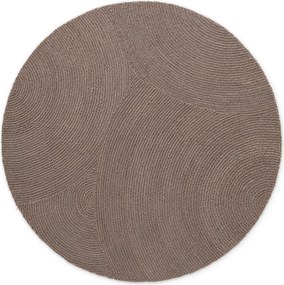 Hanse Home, Kusový koberec Calmio 106219 Taupe kruh, 120x120 (průměr) kruh, hnědá, ložnice
