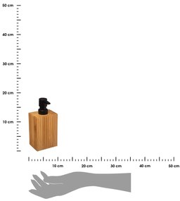 Dávkovač mýdla Terre, bambus/s černými prvky, 280 ml