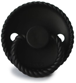 Frigg Dudlík Frigg Rope Jet Black silikon vel.2