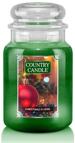 Country Candle Vonná Svíčka Christmas is Here, 652 g