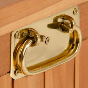 Teak zahradní úložný box Odessa 140X77X63 – teaková