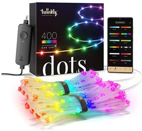 Twinkly TWD400STP-TEU - LED RGB Venkovní stmívatelný pásek 400xLED 20m IP44 WiFi TWD400STP-TEU