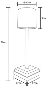 Globo 58487S - LED Stmívat dot nabíj stolní lampa DIXON 1,5W/5V 2200 mAh béžová