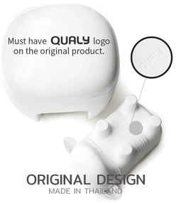 Qualy design Multifunkční dóza SheepShape Container 10227, černá/průhledná