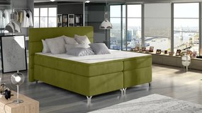 Postel Boxspring Amadeus 200x180, zelená (látka - bao 15)