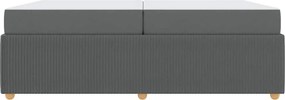 Rám postele Tmavě šedá 200 x 200 cm textil 3398432