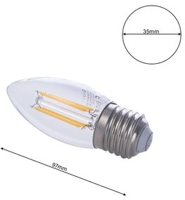 LED žárovka Glight 4W E27 teplá bílá