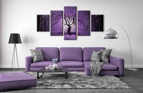 Obraz Dvě tváře přírody Purple Velikost (šířka x výška): 150x80 cm