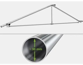 Zahradní Párty stan 6x10m - PVC PREMIUM Ohnivzdorný Barva: Bílá