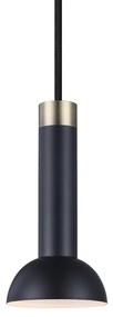 Halo Design 743483 závěsné svítidlo Torch černé/mosaz, 16cm