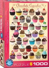 EUROGRAPHICS Puzzle Čokoládové dortíky (Cupcakes) / 1000 dílků / 48,89