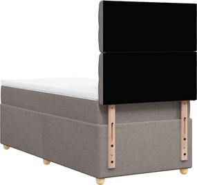Box spring postel s matrací taupe 80x200 cm textil 3291118