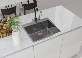 Deante Deante, dřezová baterie s výlevkou ve tvaru "U" a připojením pro filtrovanou vodu, chromová, BCH_064M