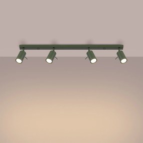 Sollux Lighting Stropní svítidlo RING 4L olivově zelené