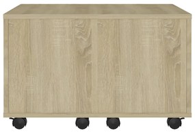 Konferenční stolek dub sonoma 60 x 60 x 38 cm dřevotříska - Default Title