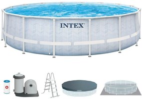 INTEX Bazénový Set Chevron Prism Frame Premium 488x122 cm 26746NP