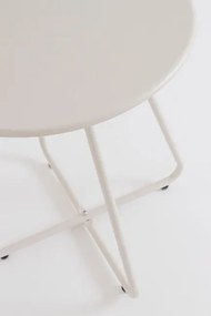BIZZOTTO Kulatý konferenční stolek JABLE krémový ø45 cm 0665059
