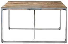 Jídelní stůl 140 x 140 x 75 cm hrubé mangovníkové dřevo - Default Title