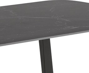 ACTONA Jídelní stůl ANTALYA černý 180x90 cm