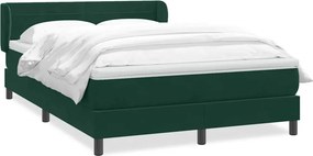 Box spring postel s matrací tmavě zelená 160x220 cm samet 3317658