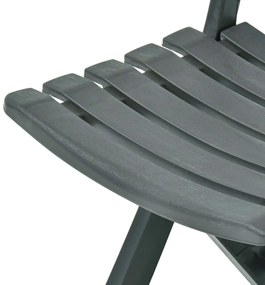 Skládací zahradní židle 2 ks plast zelené - Default Title