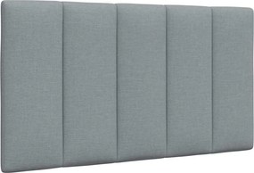 Rám postele bez matrace Hanko světle šedá 90 x 190 cm textil 3310356