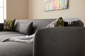 Hanah Home Rohová pohovka VENUS antracitová pravá 825BLC2762