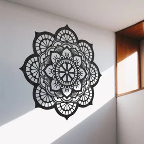 Dřevěná nástěnná dekorace mandala symbolika lotosového květu I SENTOP PR0204