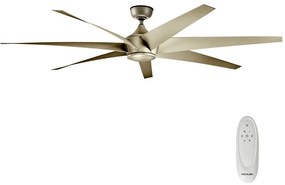 Elstead Kichler KLF-LEHR-80-AS - Stropní ventilátor LEHR IP44 + dálkové ovládání KLF-LEHR-80-AS
