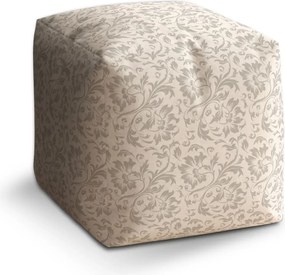 Sablio Taburet Cube Královský ornament - 50x50x50 cm